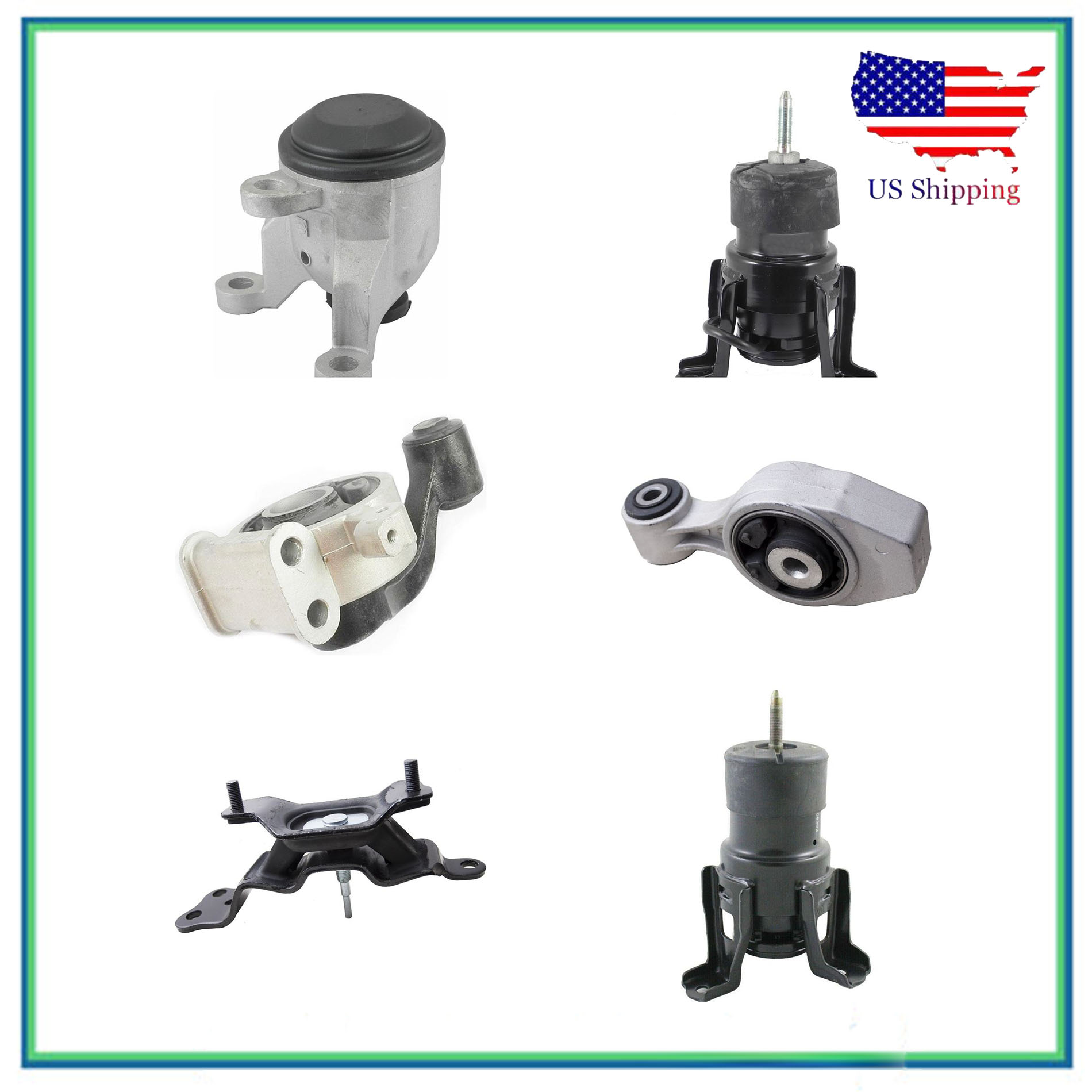 6PCS Engine Motor & Auto CVT Trans Mount For 2014-2020 Infiniti QX60 3 ...