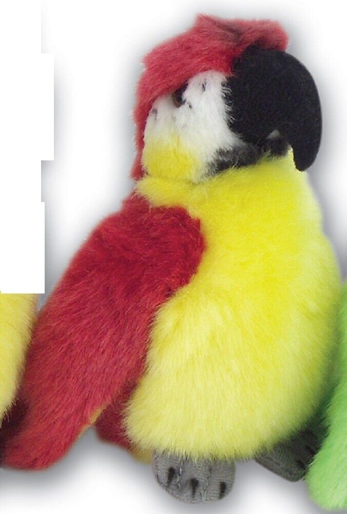 15cm Red Parrot Soft Toy Plush Stuffed Animal Ark Toys Premier ...