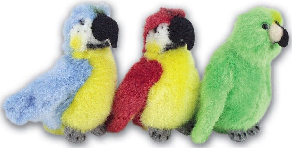 15cm Red Parrot Soft Toy Plush Stuffed Animal Ark Toys Premier ...