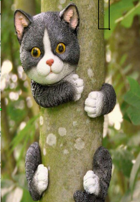 Garden Tree Peeker Ornaments Animal Branch Huggers Outdoor Decor ...