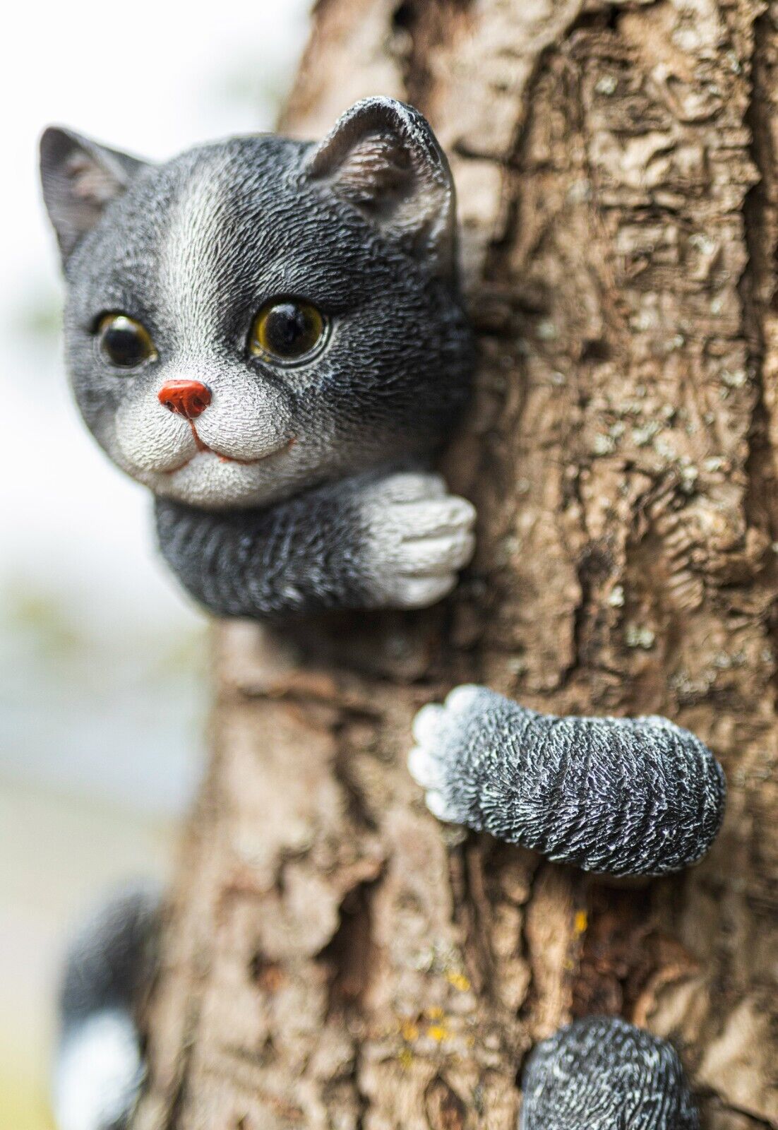 Garden Tree Peeker Ornaments Animal Branch Huggers Outdoor Decor ...