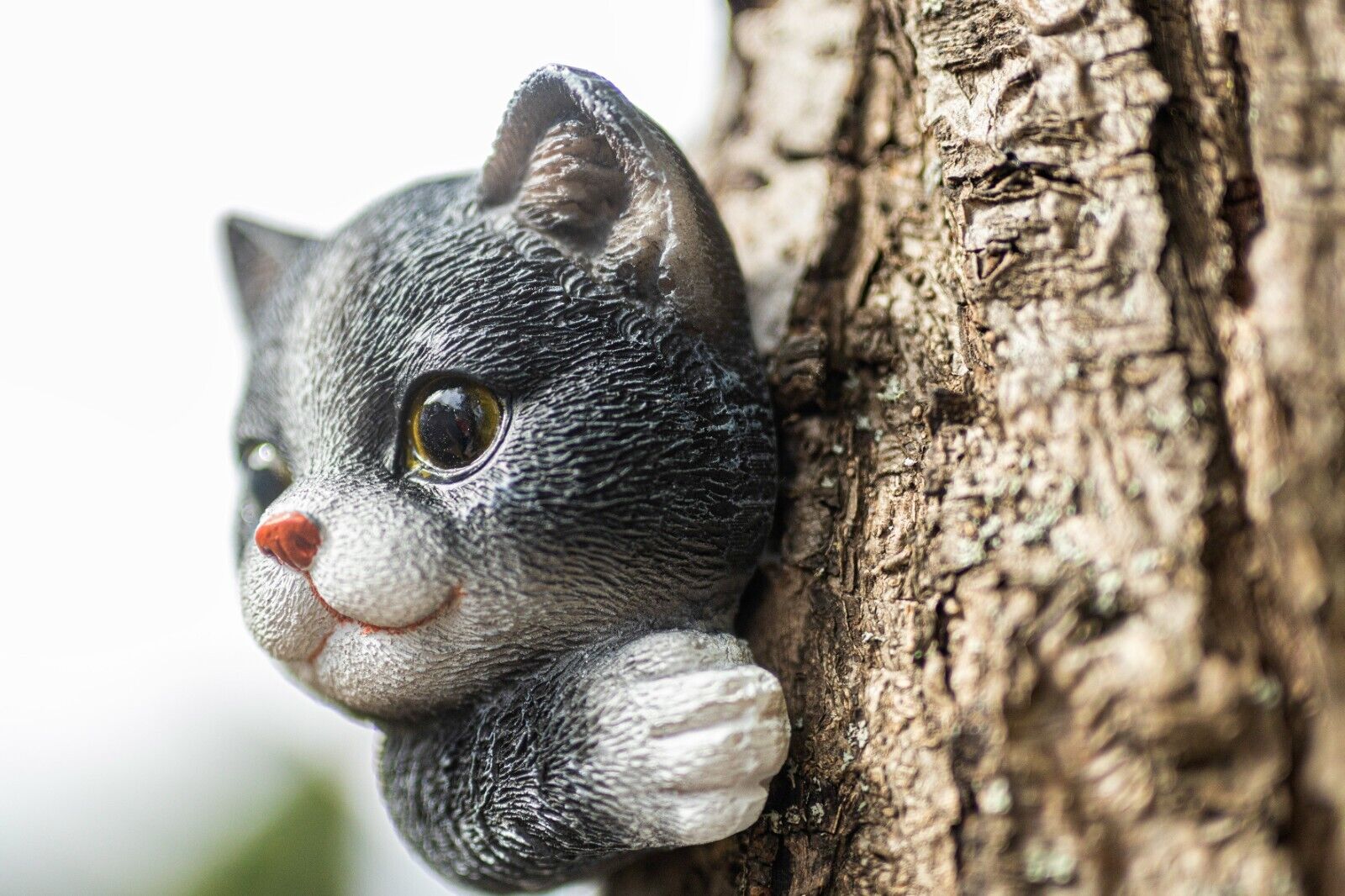 Garden Tree Peeker Ornaments Animal Branch Huggers Outdoor Decor ...