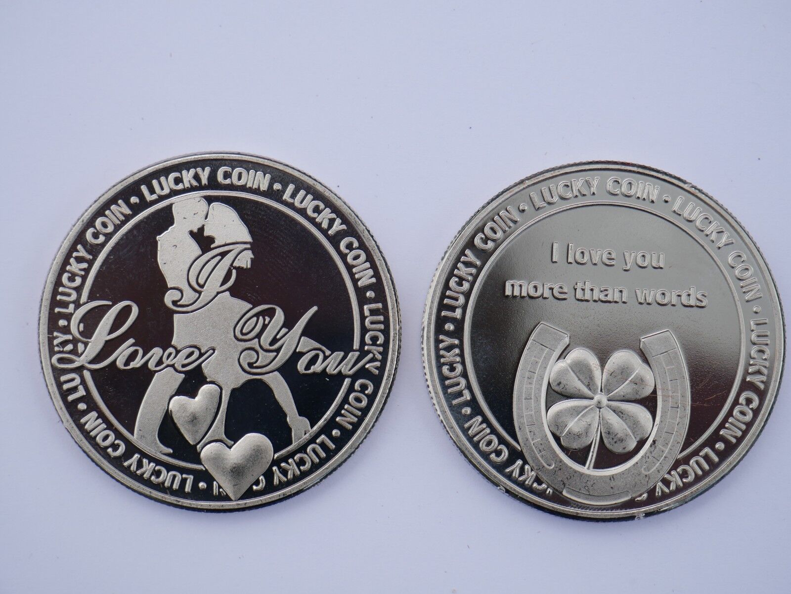 Engraved Coin Gift Keepsake Silver Metal Birthday Valentines Day Mother ...