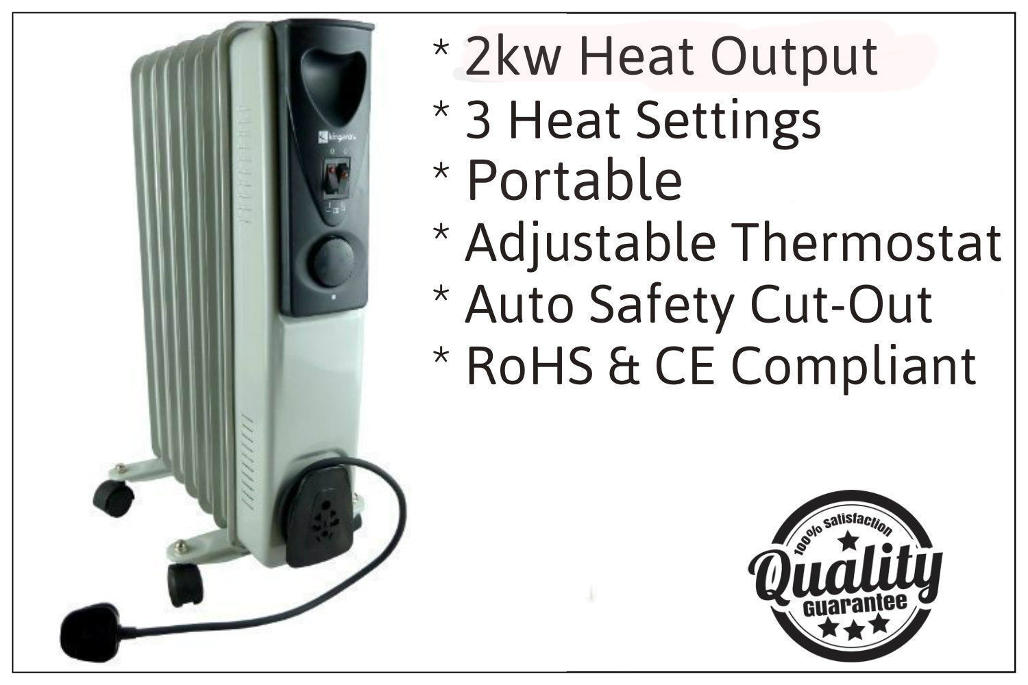 5/7/9/11 Fin 240V Portable Electric Oil Filled Radiator Electric ...