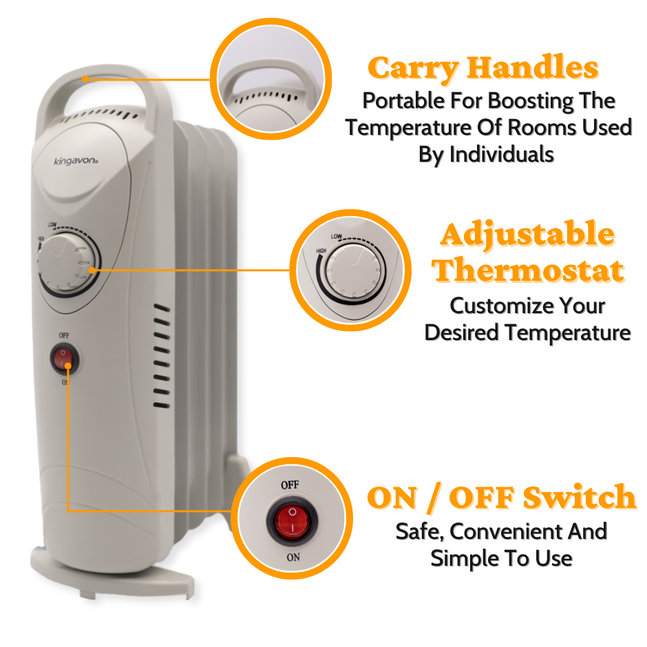 5/7/9/11 Fin 240V Portable Electric Oil Filled Radiator Electric ...