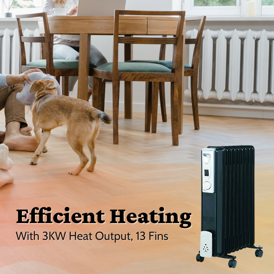 5/7/9/11 Fin 240V Portable Electric Oil Filled Radiator Electric ...