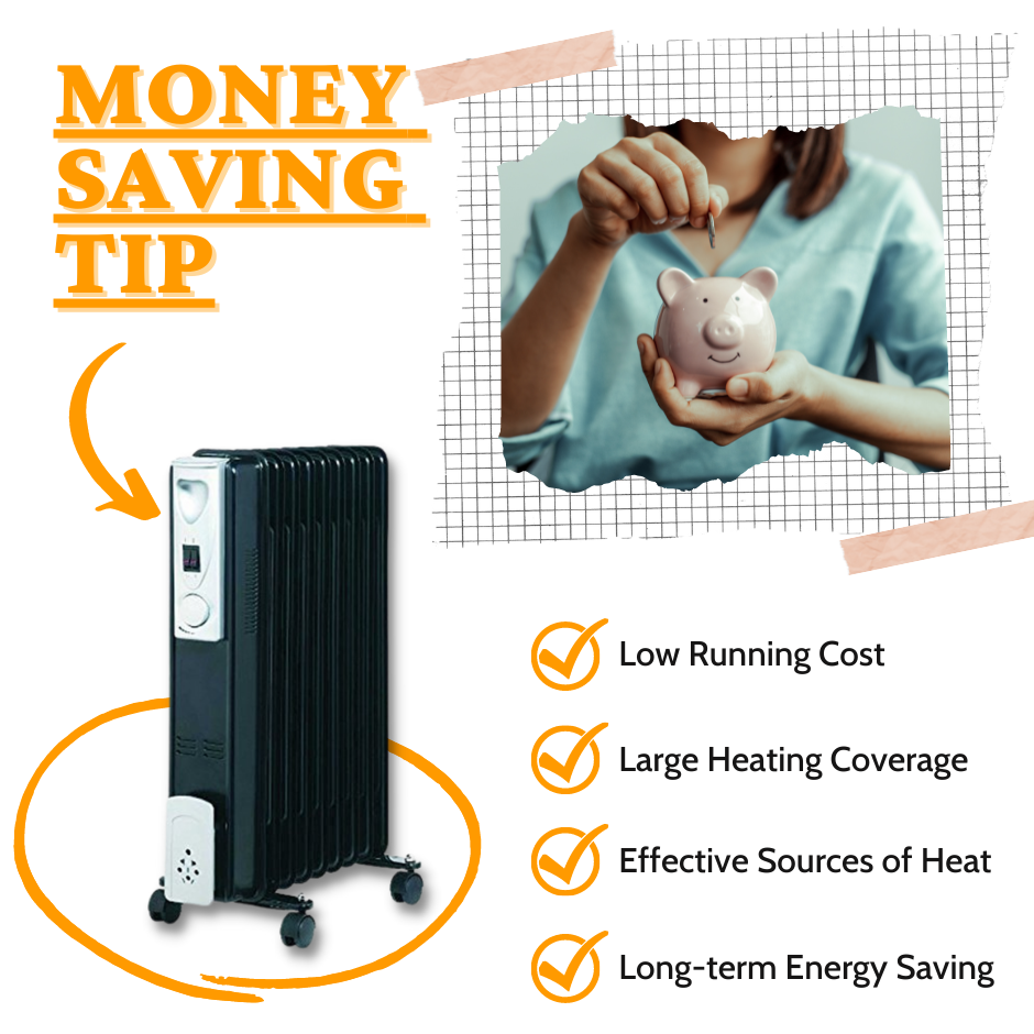 5/7/9/11 Fin 240V Portable Electric Oil Filled Radiator Electric ...