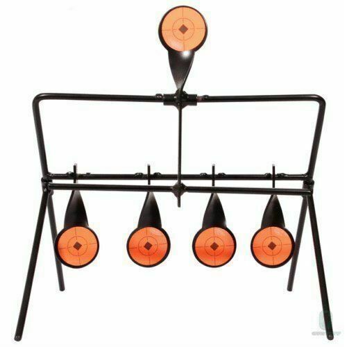 Portable Spinning Self Resetting Metal Air Gun Rifle Shooting Gallery ...