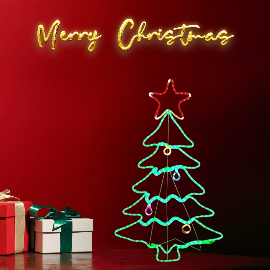 Christmas LED Rope Light Decoration Multi Colour Silhouette Indoor ...