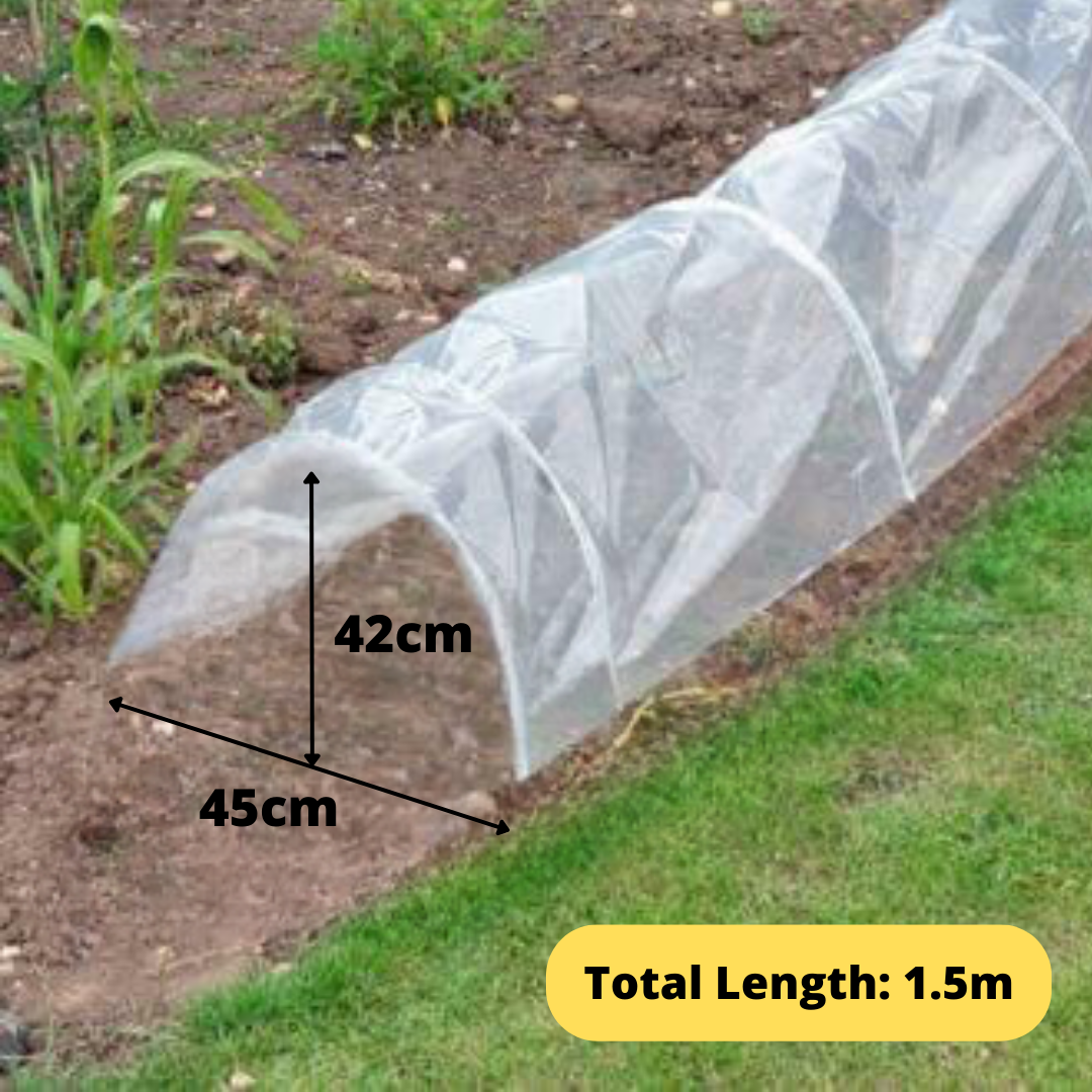 Black Garden Net Tunnel Poly Grow Plant Cloche Protection Mesh ...