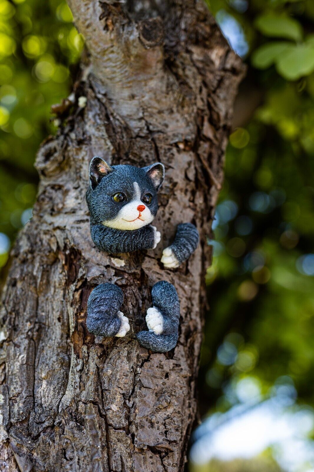 Animal Tree Peeker Ornament Resin Hugging Novelty Garden Decoration ...