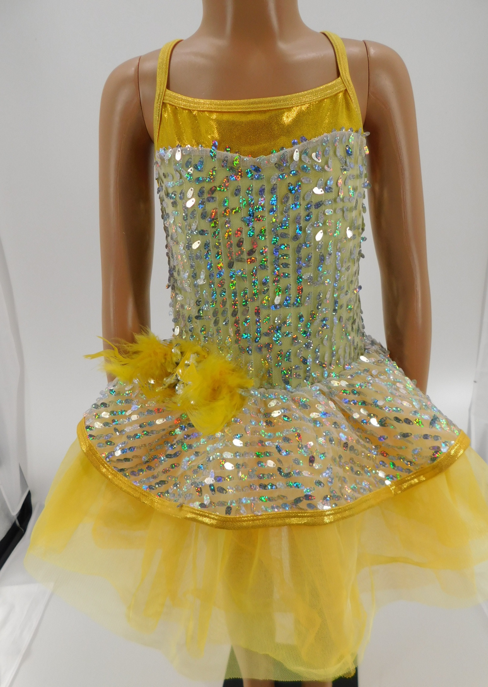 Dance Costume Curtain Call E2158 Yellow Small Child Ballet Tutu Tap ...