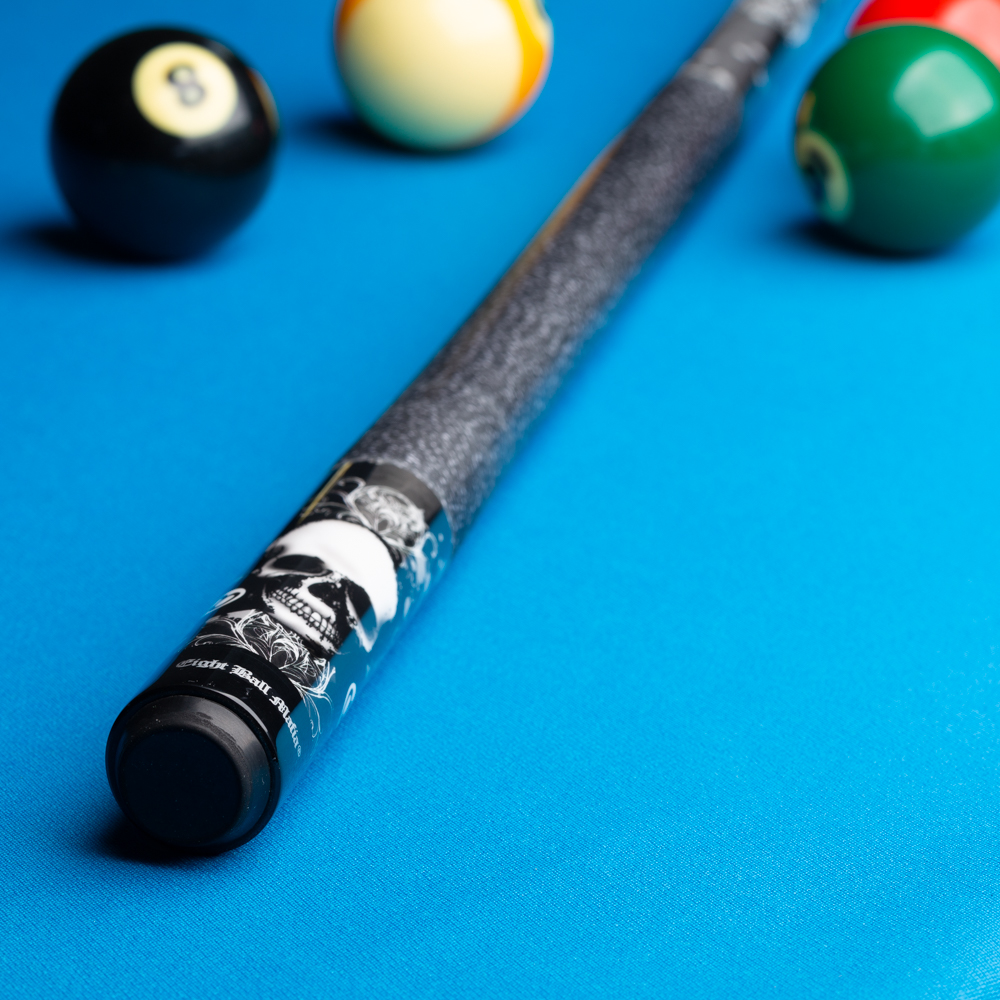 Eight Ball Mafia EBM02 Pool Cue - Black and White Eight Balls and ...