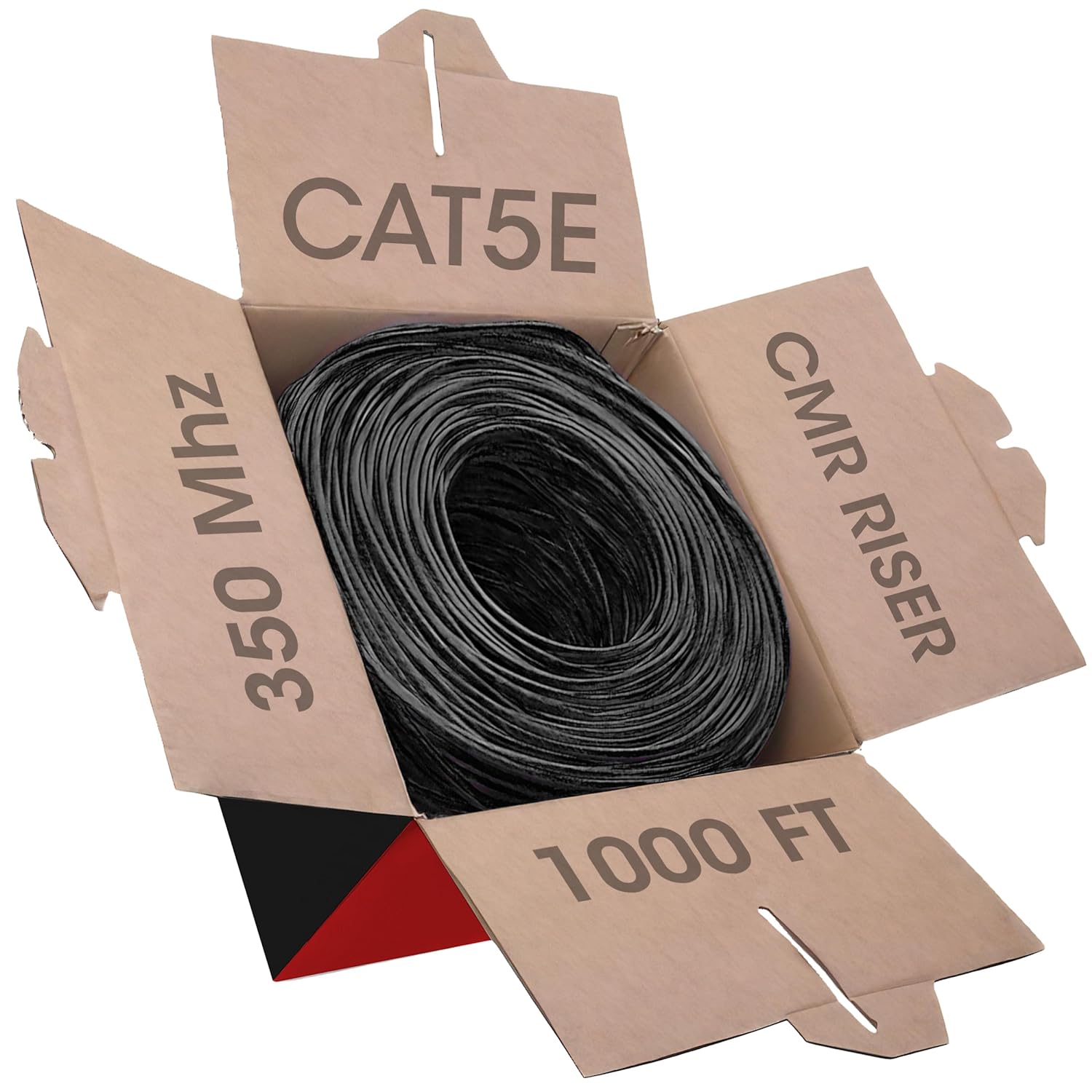 Cat5e Cat6 Cable 1000ft Solid 4 Pair Bulk Cat 5 Cat 6 Ethernet Cable (UTP CMR) | eBay