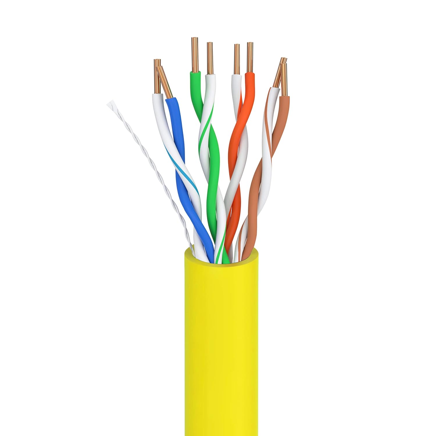 Bulk Cat5e Cable 1000ft 24AWG Solid 4 Pair Cat5e Ethernet Cable UTP ...