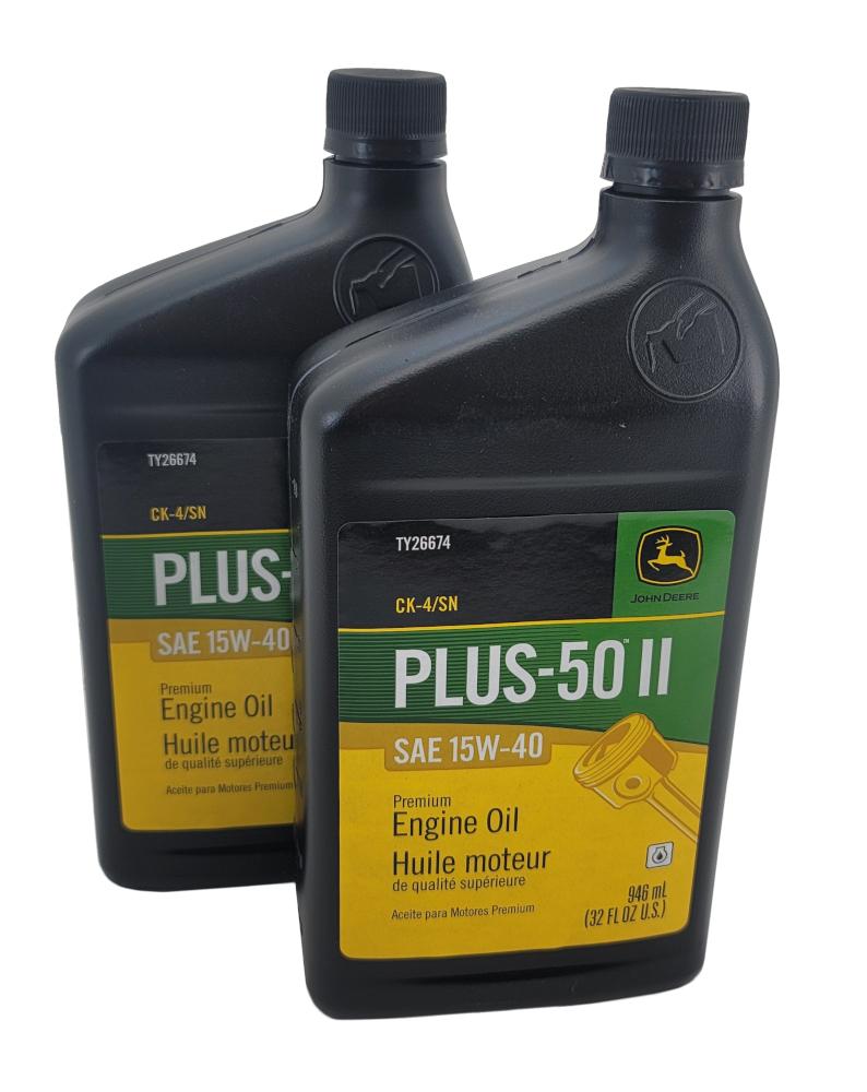 John Deere Original Equipment 32 oz. Plus-50 II SAE 15W-40 Oil #TY26674 ...