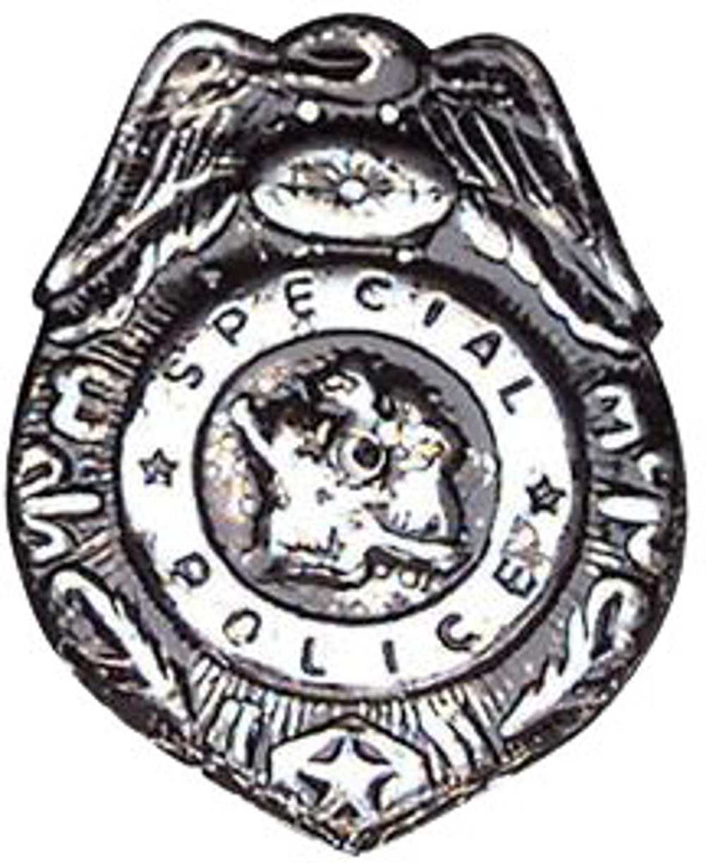 Silver Police Badge Wallet