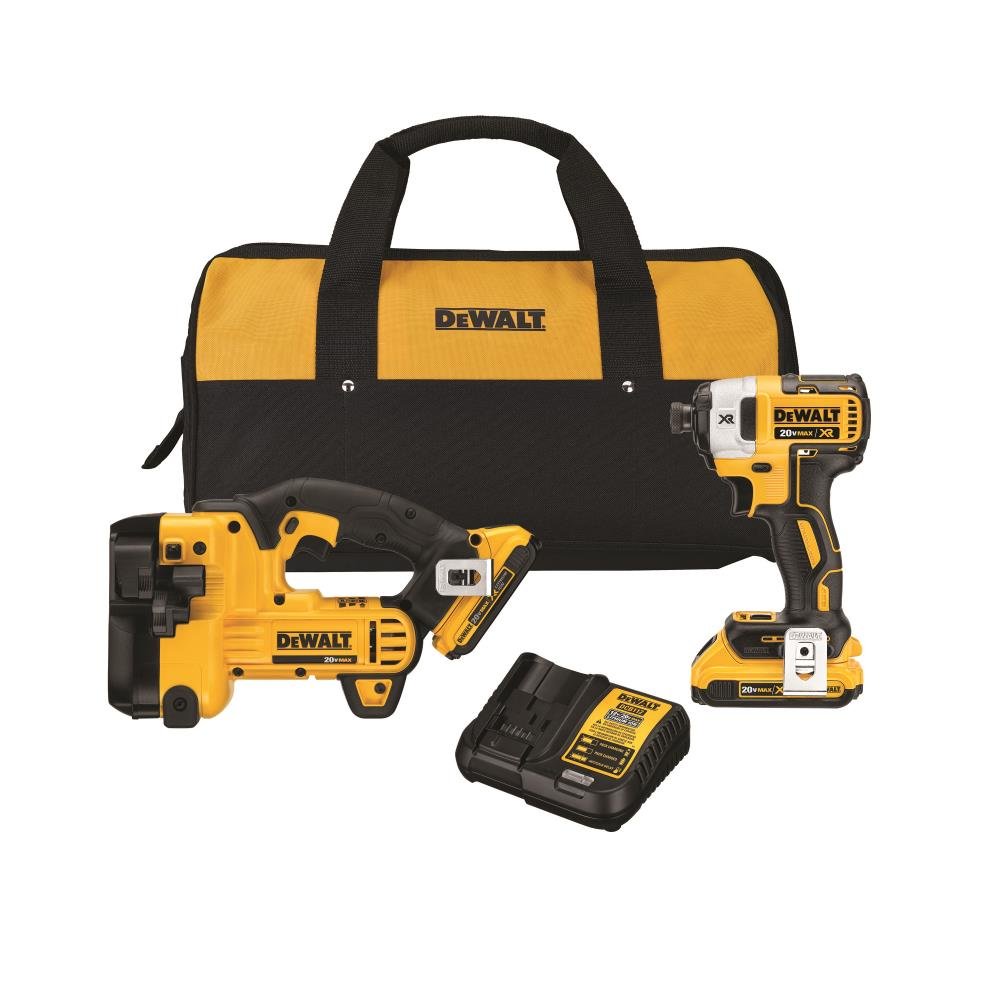 DEWALT DCK2350D2R 20V MAX Cordless Threaded Rod Cutter & Impact Driver ...