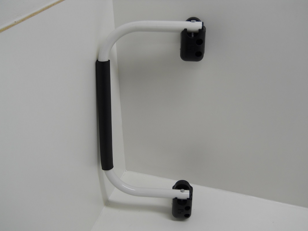 RV Camper Motor Home 5th Wheel Trailer White Folding Door Entry Grab ...