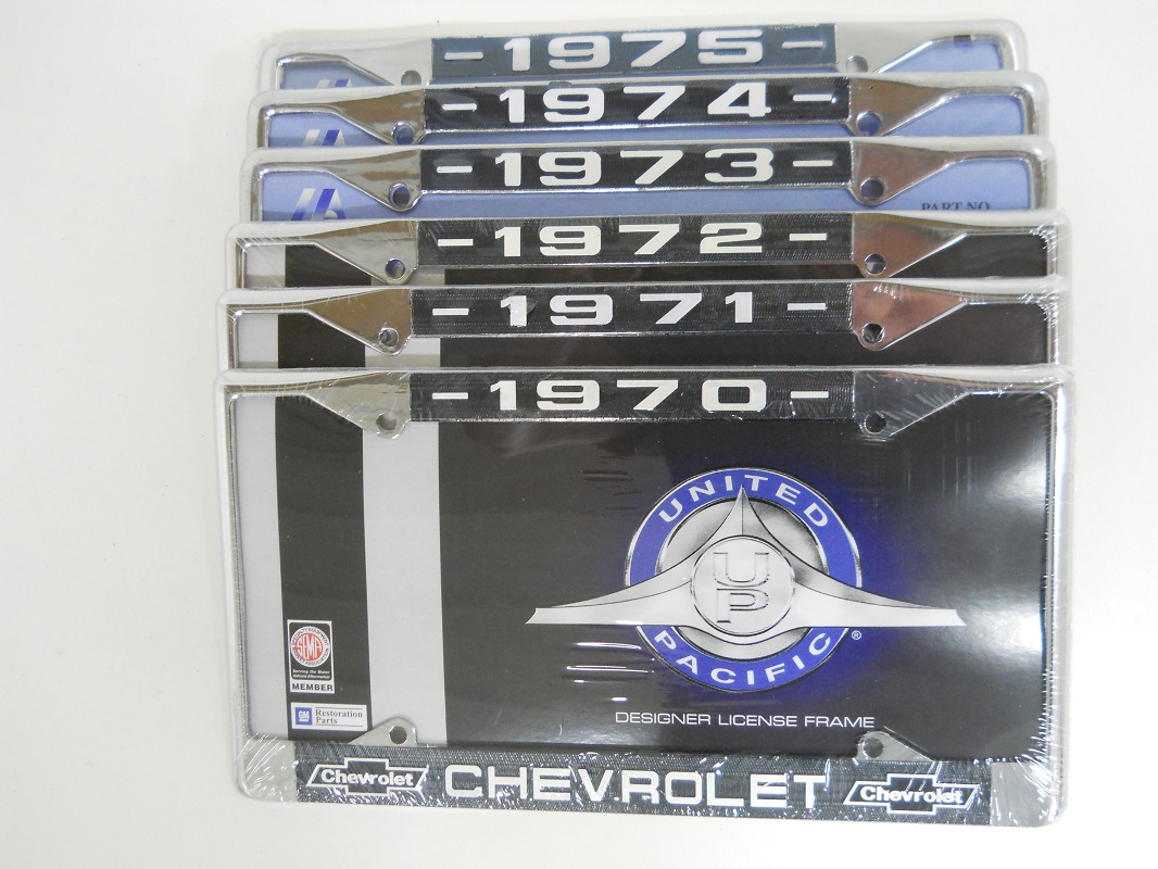 Ebay Vintage Chevrolet License Plate Frames at Walter Paul blog