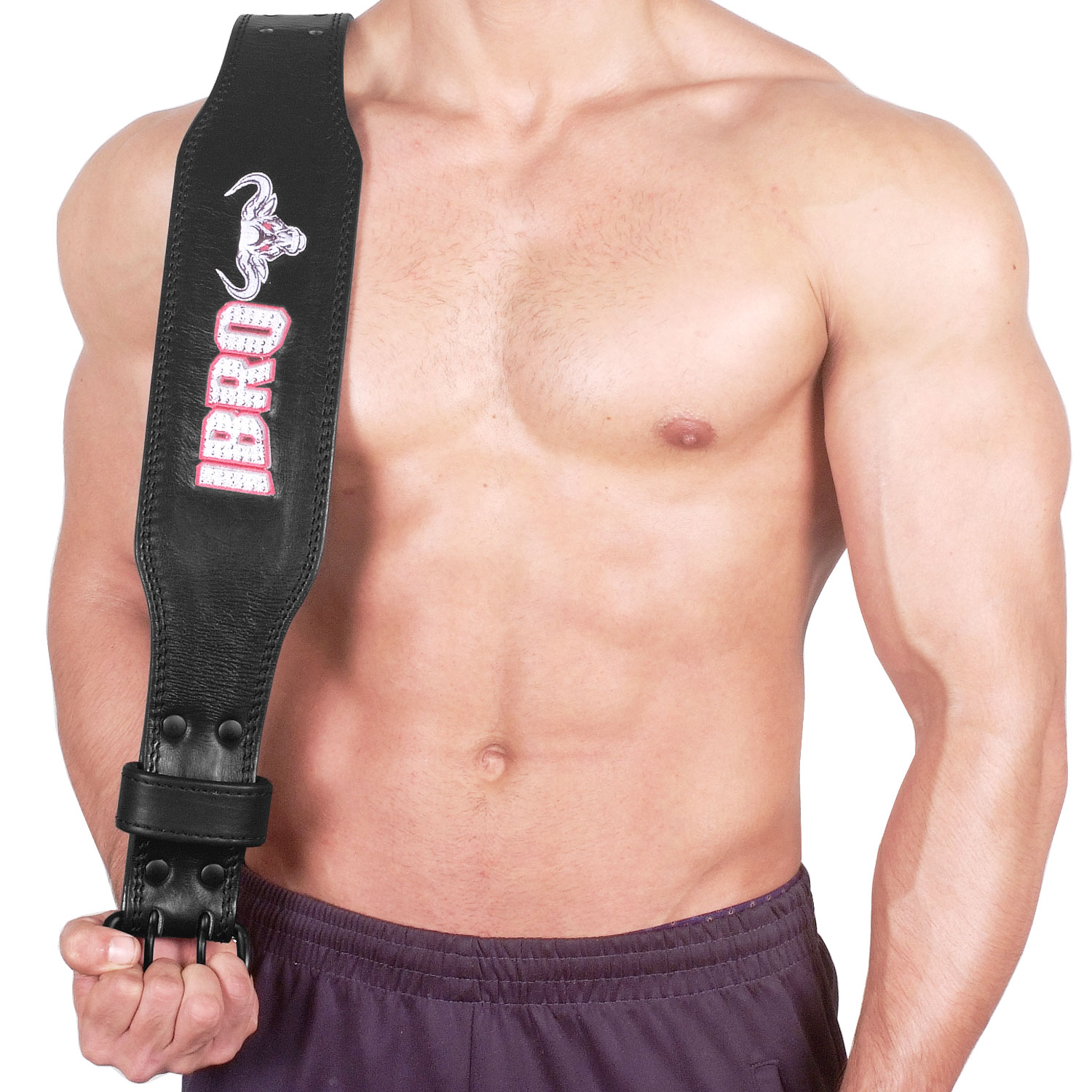 IBRO Premium Aniline 7MM Leather Weight Lifting Belt for Men Squats ...