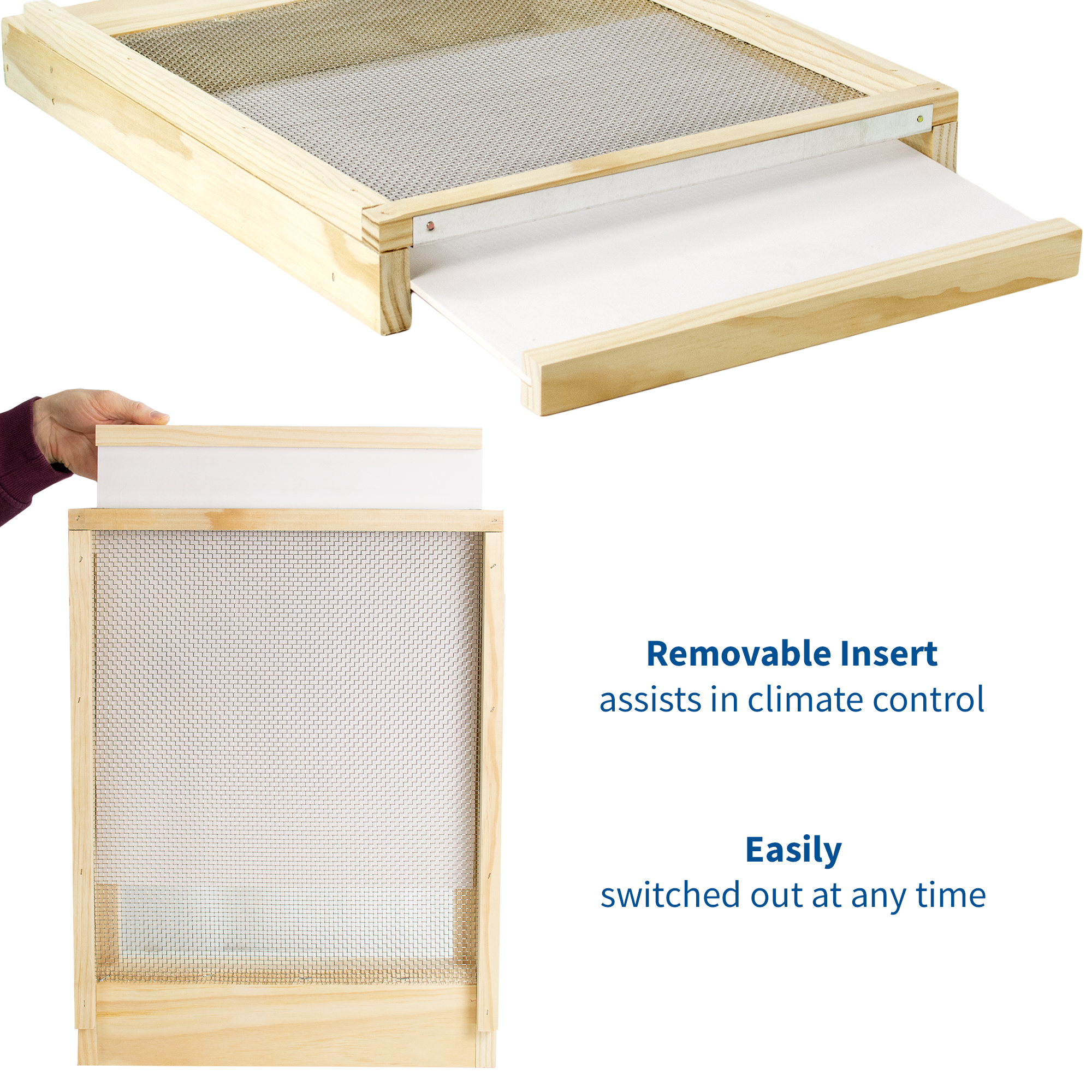 VIVO Screened Bottom Board for Langstroth Beehives | Beekeeping Hive ...