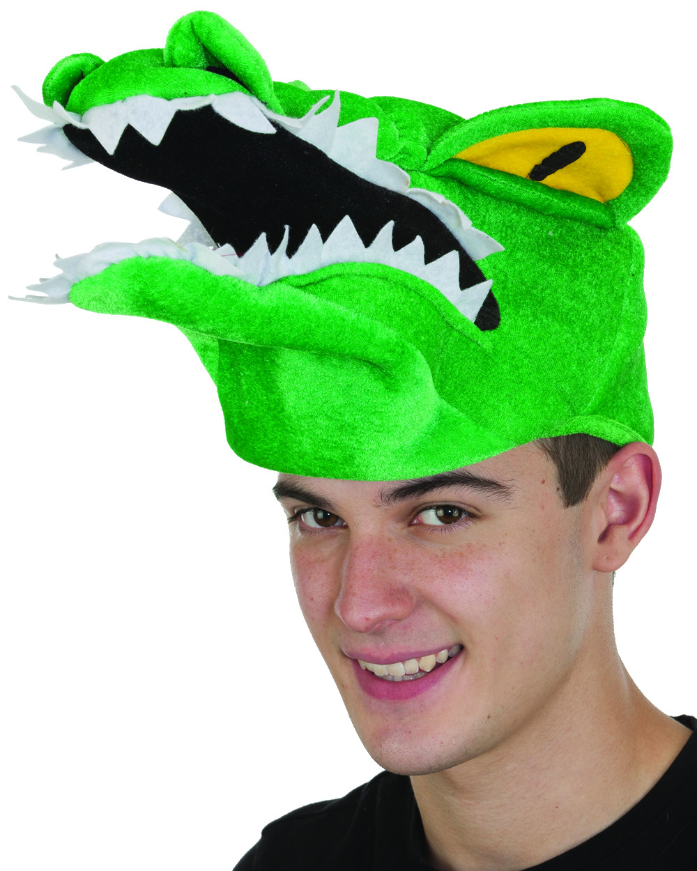 Adult's Plush Alligator Head Hat