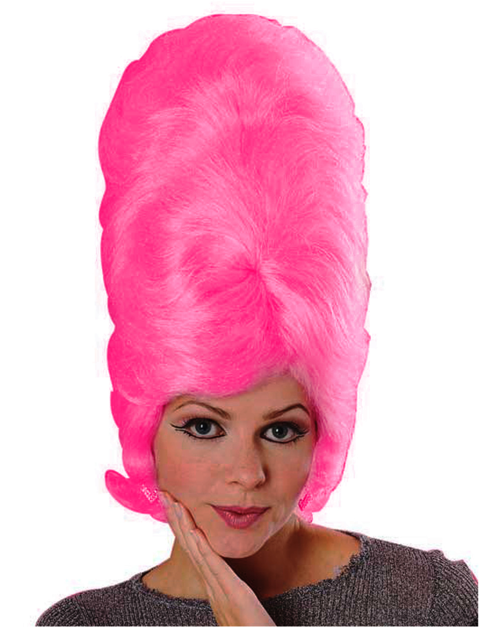Women's Pink Beehive Wig