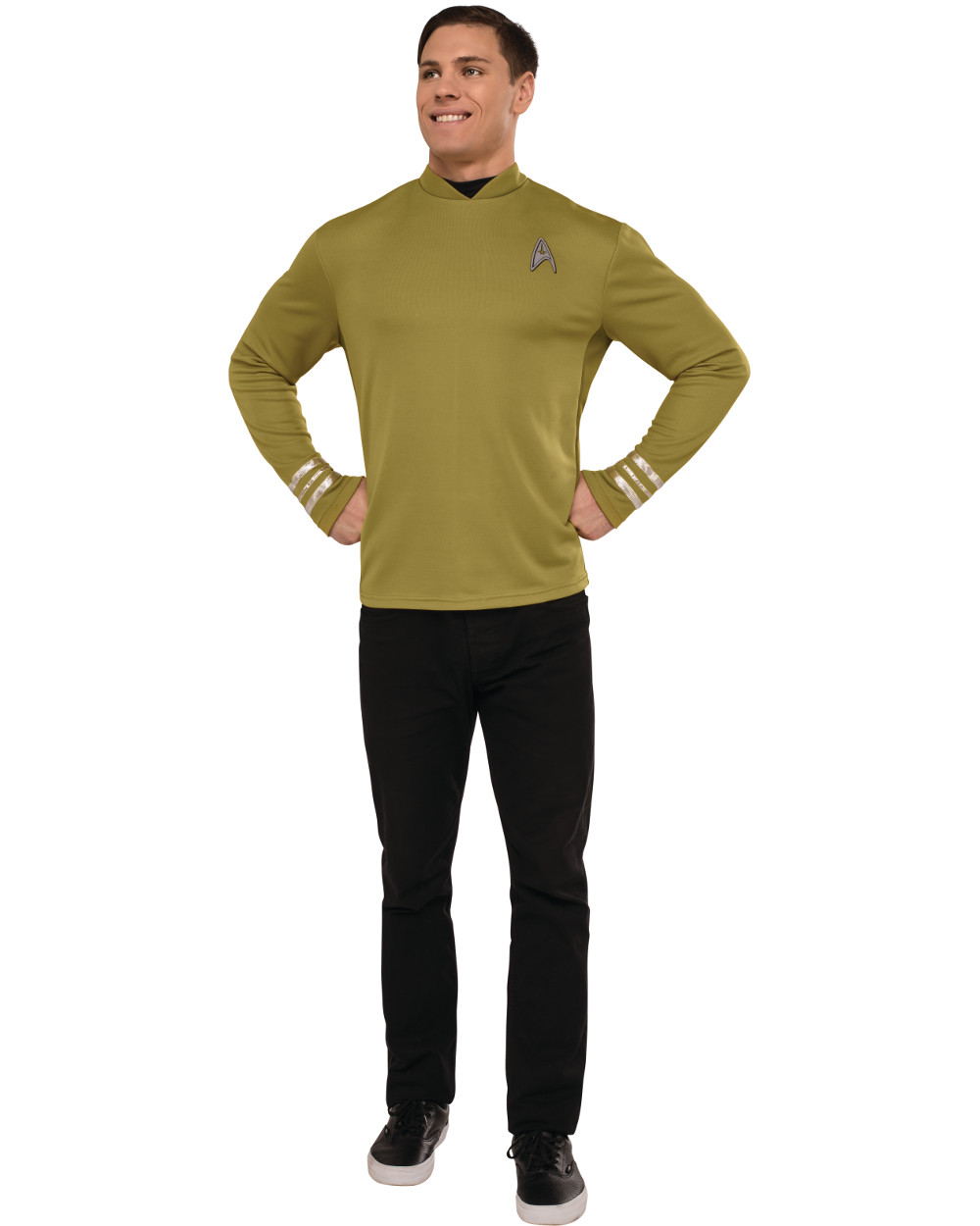 Men's Star Trek Beyond Gold Captain Kirk Costume Shirt