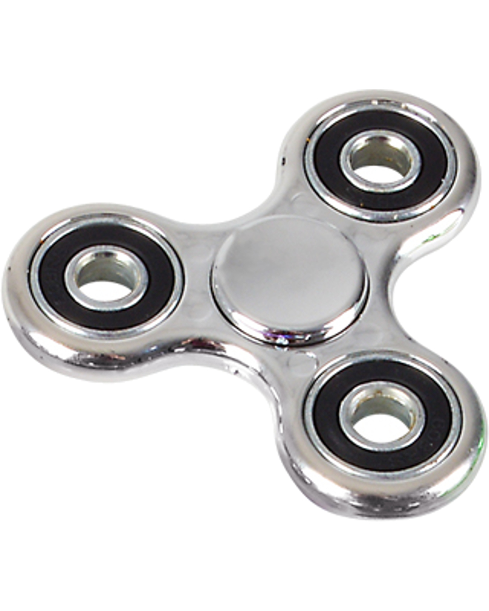 Metallic Silver Classic 3 Prong Fidget Spinner