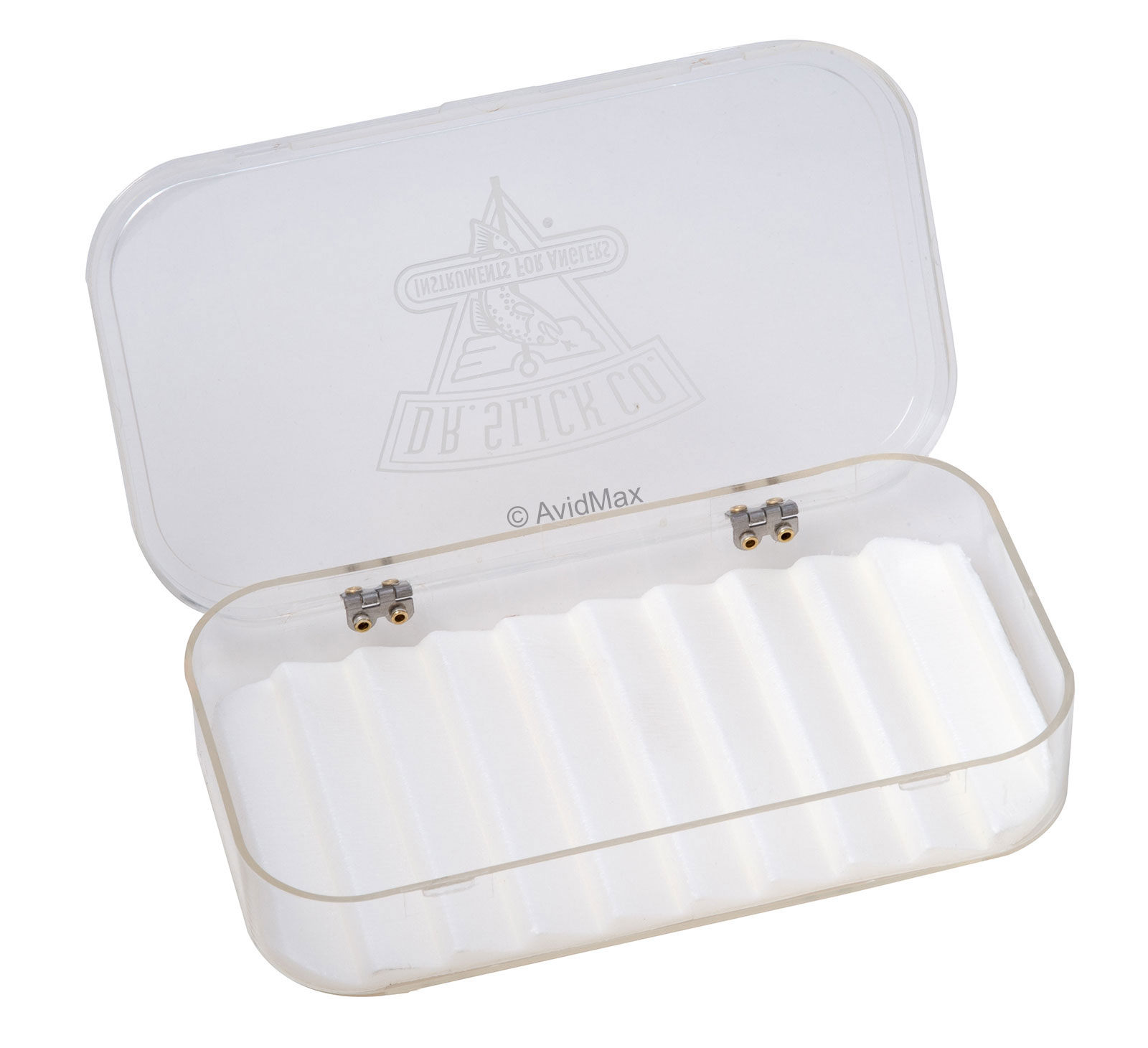 Dr. Slick Shatter Proof DeWitt Plastic Fly Box Small Ripple Foam Insert ...