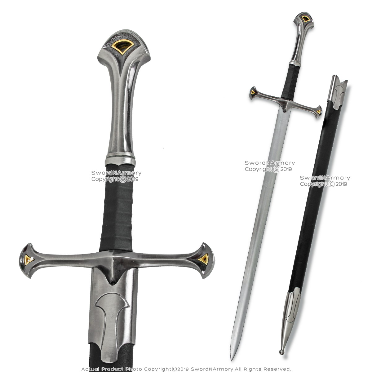 Toys & Hobbies 36" Templar Crusader Medieval Knight's Arming Sword with ...