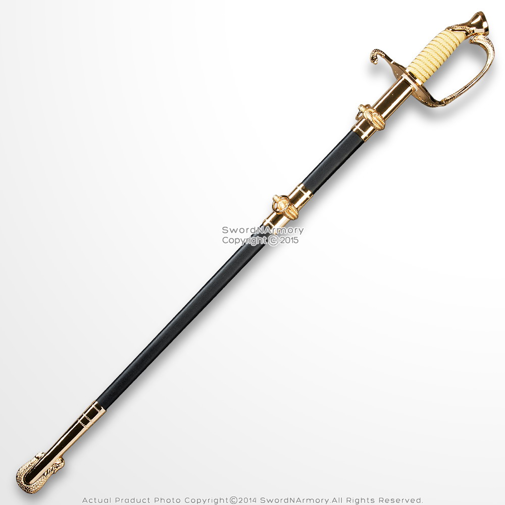 US Navy Officer Ceremonial Naval Sword Saber Stainless Steel Acid ...