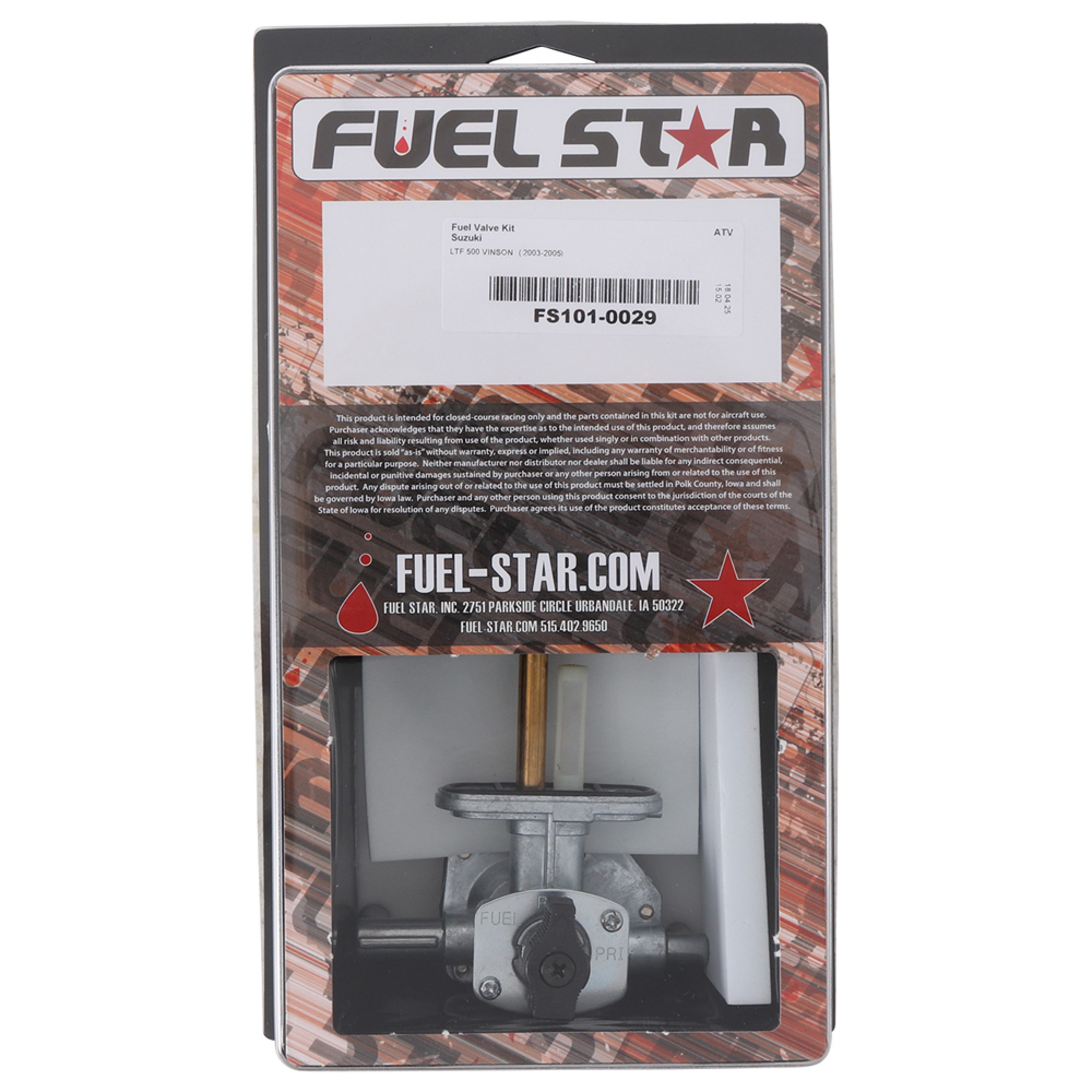 FUEL STAR Fuel Star Fuel Valve Kit for Suzuki FS101-0029