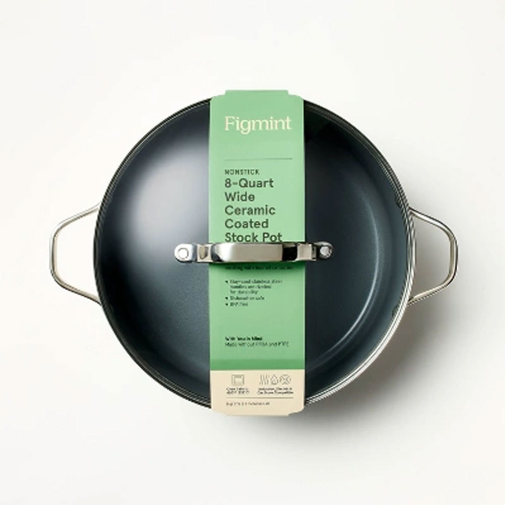 Figmint 2PC Aluminum Ceramic Stock Pot Set 450 Degree F 8QT | eBay