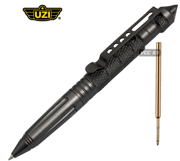 Uzi UZI-TACPEN2 Tactical Defender Pen with Glass Breaker Black | eBay