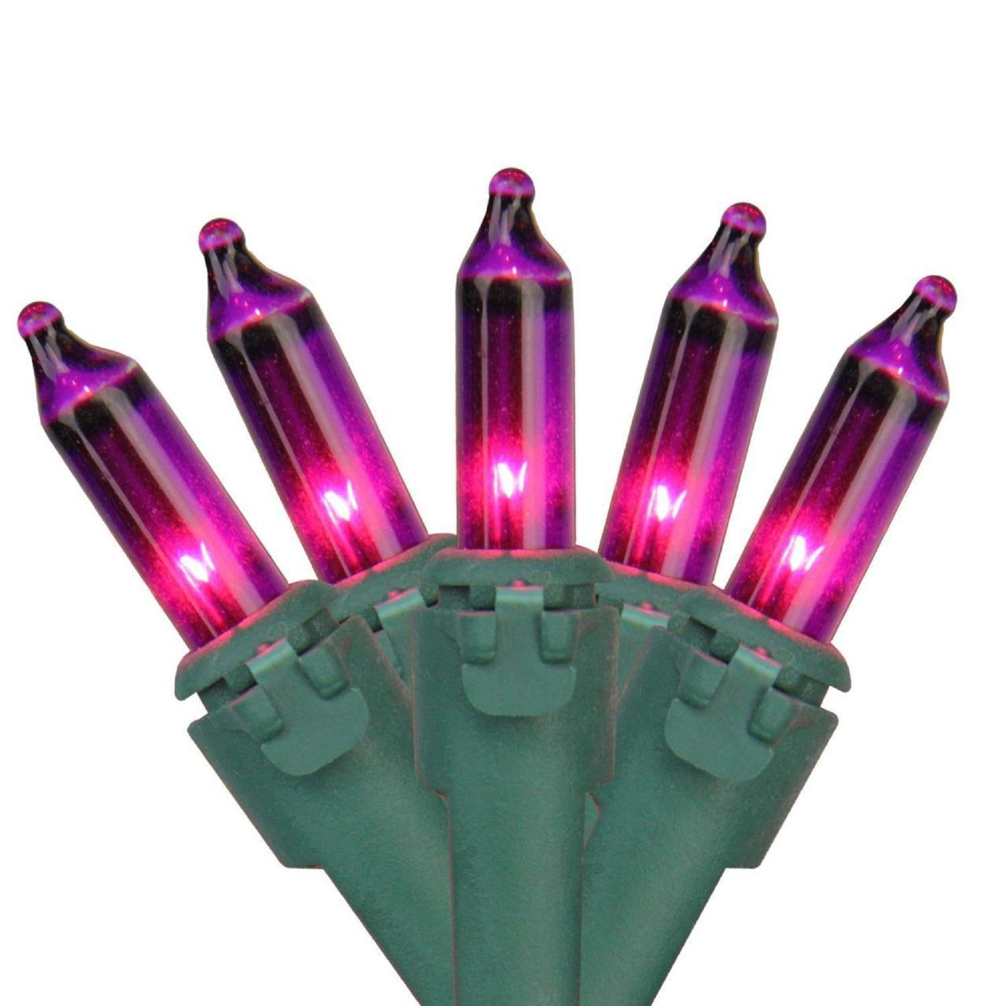 Brite Star 150 Pinkish Purple Chasing 8 Function Christmas Lights Green ...
