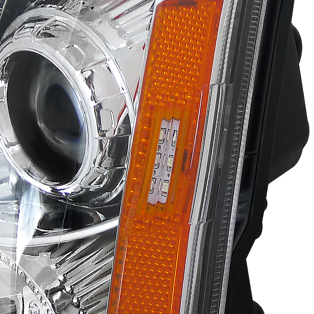 For 2008-2014 Cadillac CTS LED Strip Projector Headlights Parking Lamps ...