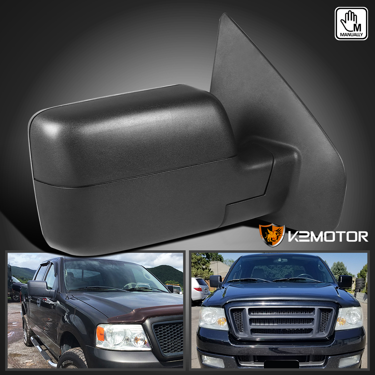 Fit 2004-2006 F150 Manual Non-Powered Foldable Side Mirror Right ...