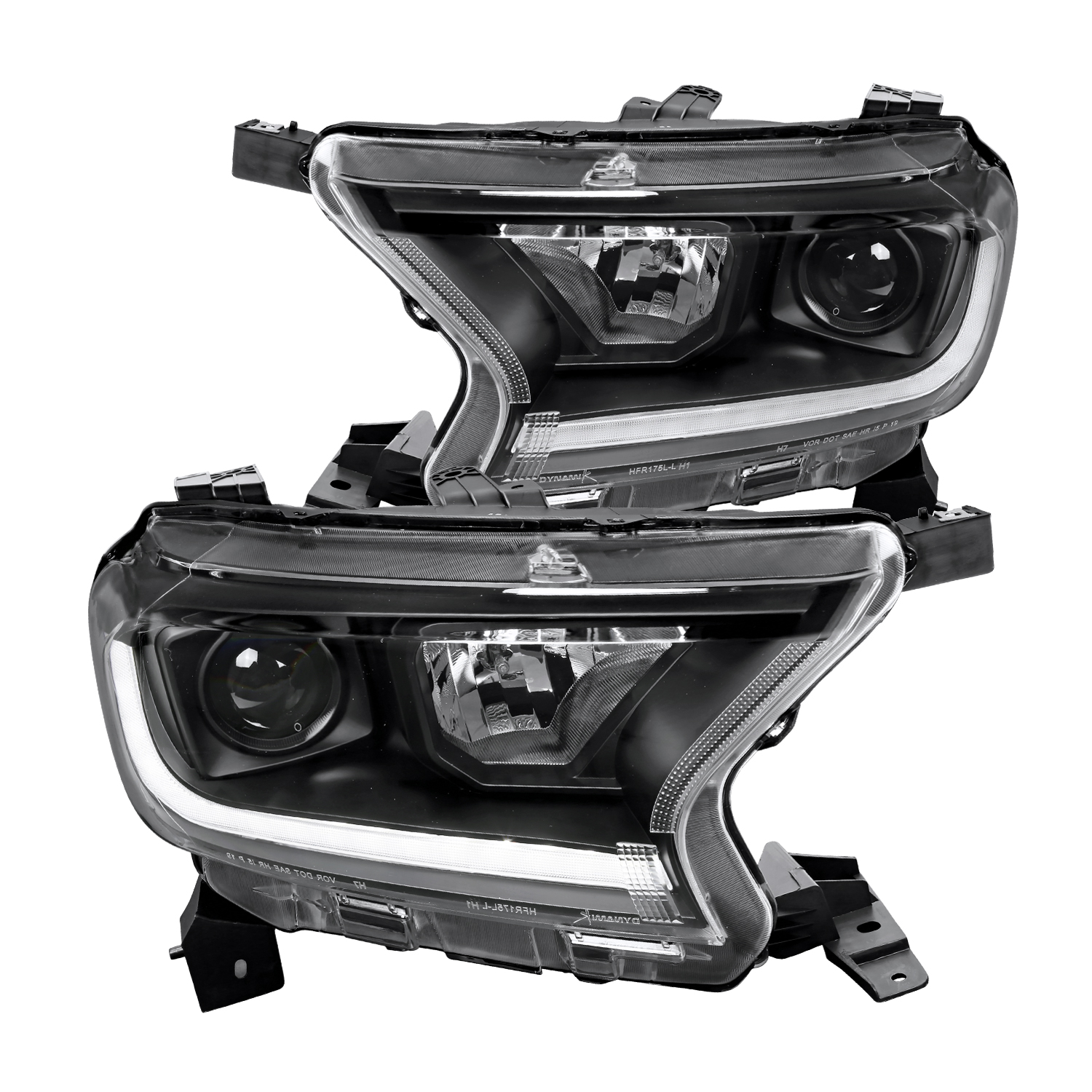 Fits Black 2019-2022 Ford Ranger Switchback Led Signal Projector ...