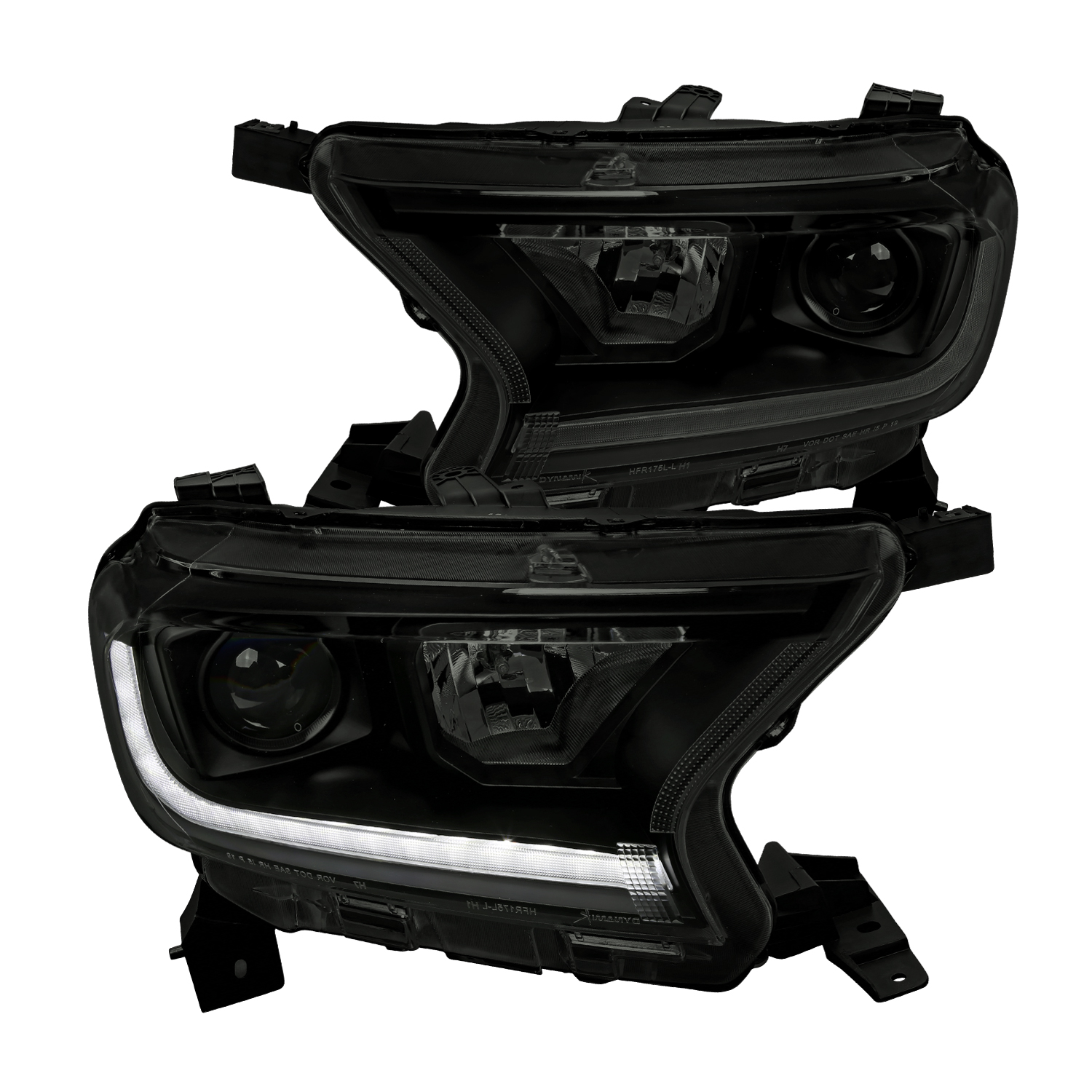 Fit 2019-2022 Ford Ranger Projector Headlight Sequential LED Signal ...