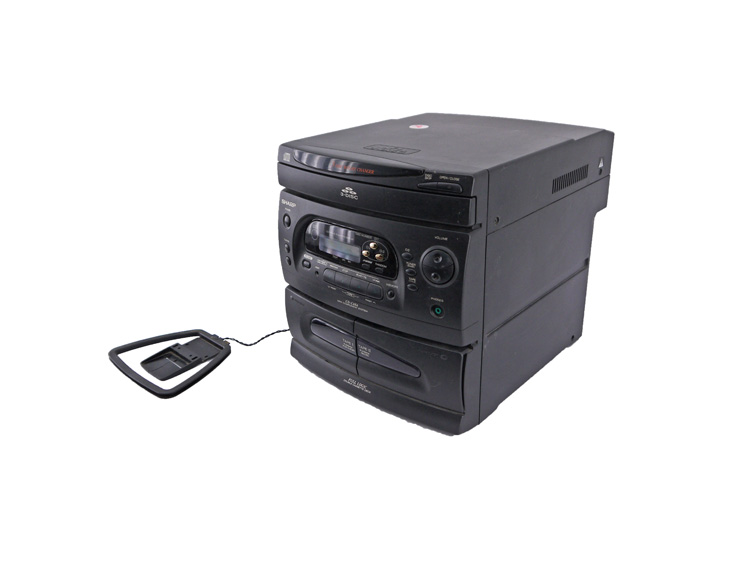 Sharp CD-C454 3-Disc Carousel Tray CD/Cassette/Tuner Player Changer ...