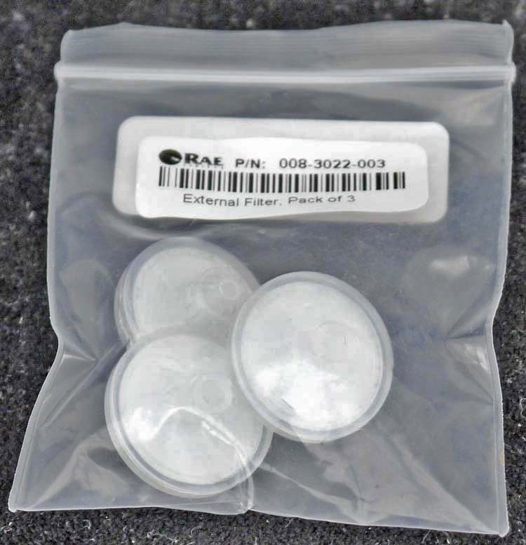 NEW RAE Systems 008-3022-003 External Filter Pack of 3 Pcs MultiRAE ...