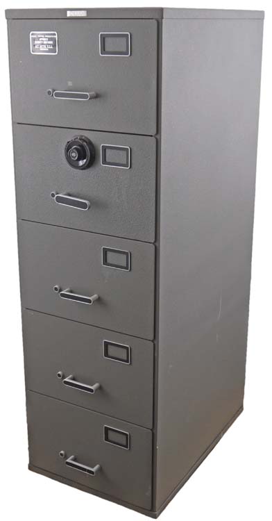 Art Metal CL6-5 GSA-Approved 5-Drawer Security Container Filing Cabinet ...