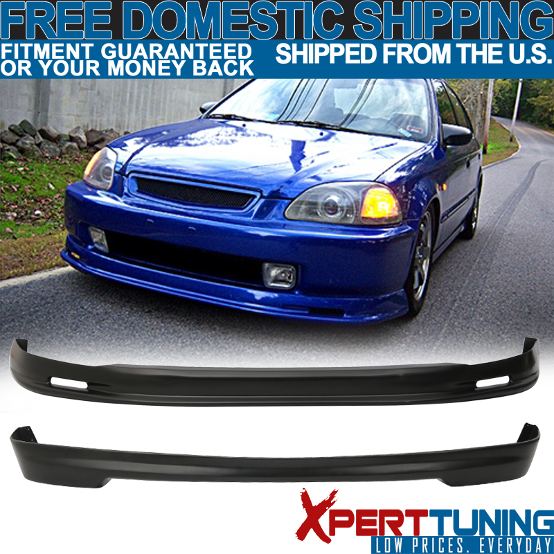 Fit 96 97 98 Civic EK 3Dr Mugen Polypropylene Front + Rear Bumper Lip ...