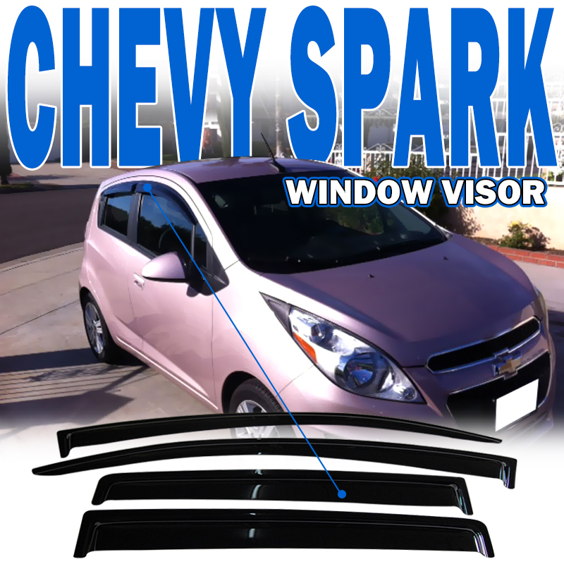 Fits 13-15 Chevy Spark Hatchback Sedan Window Visors 4Pc | eBay