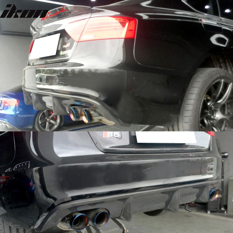 Fits 13-17 Audi S5 B8.5 Coupe Facelift OE Style Rear Diffuser - Carbon ...