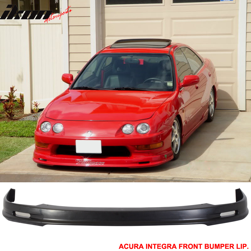 Black PP Mugen Front & Rear Bumper Lip Fits 98-01 Acura Integra | eBay