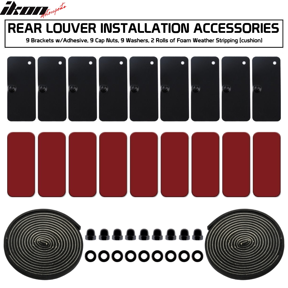 Fits 08-20 Dodge Challenger Rear Window Scoop Louver Sun Shade Cover ...