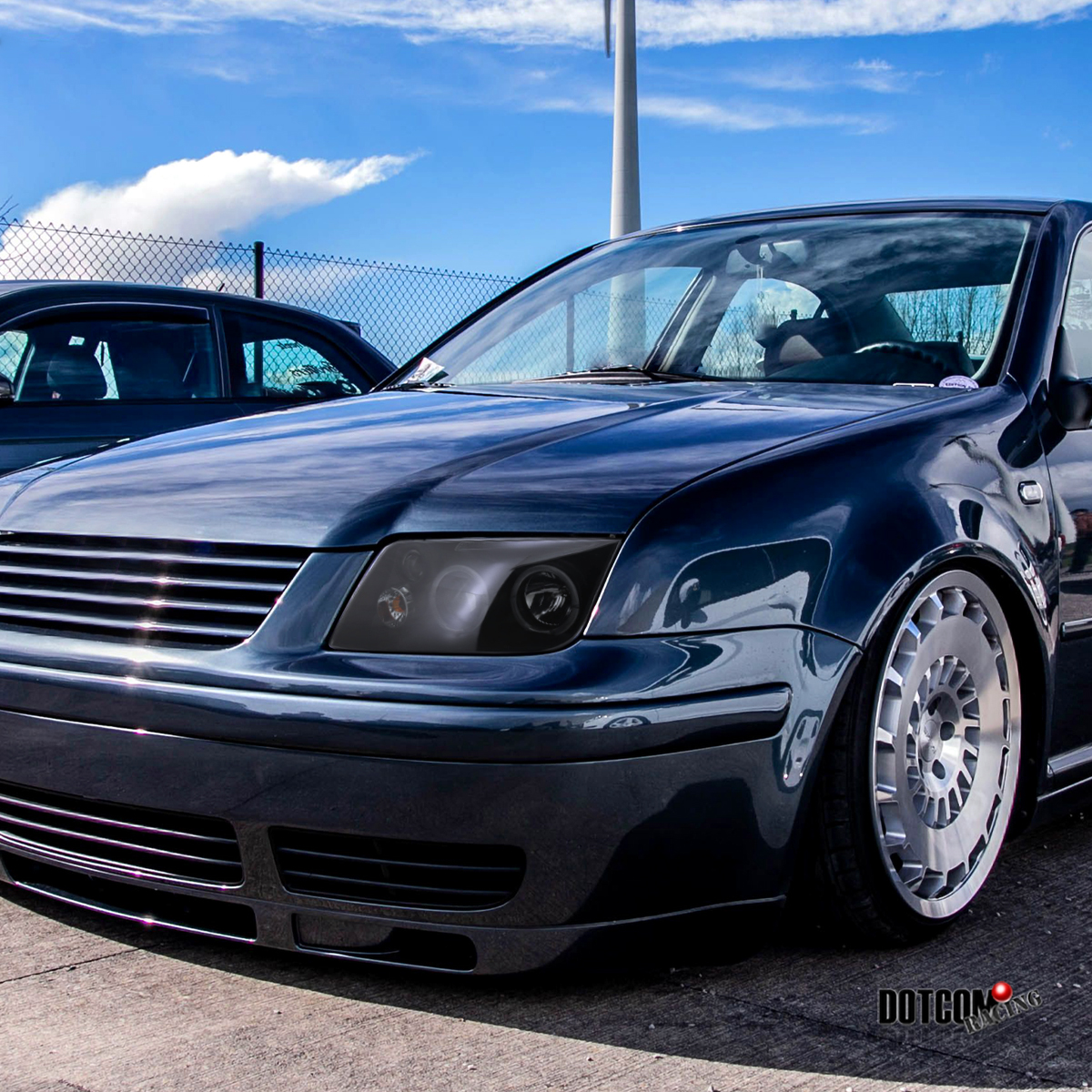 Black Smoke Fits 1999-2005 Jetta Bora Mk4 Halo Projector Headlights ...